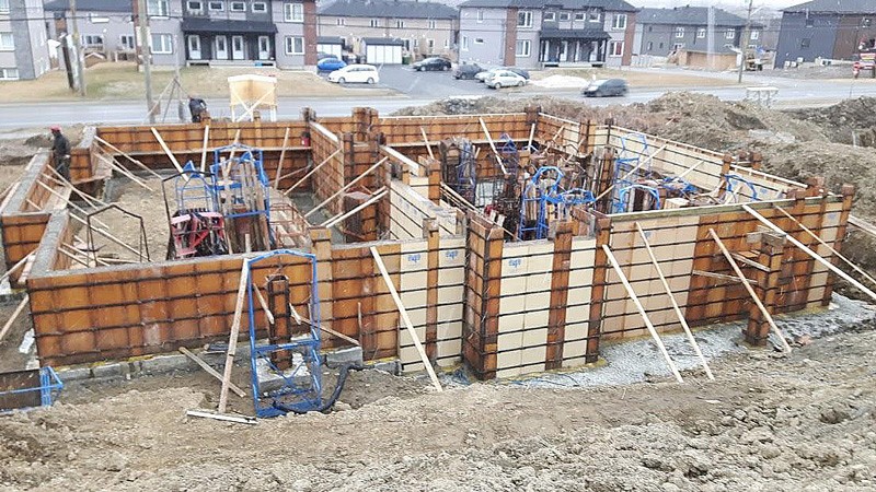 Foundation Forming Systems ICF, Concrete Foundations, Insulated